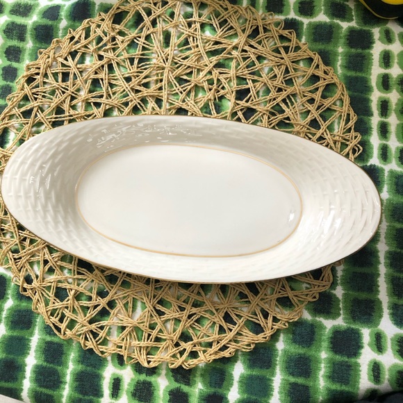 Lenox | Dining | Lenox China Cream Gold Rimmed Dish | Poshmark